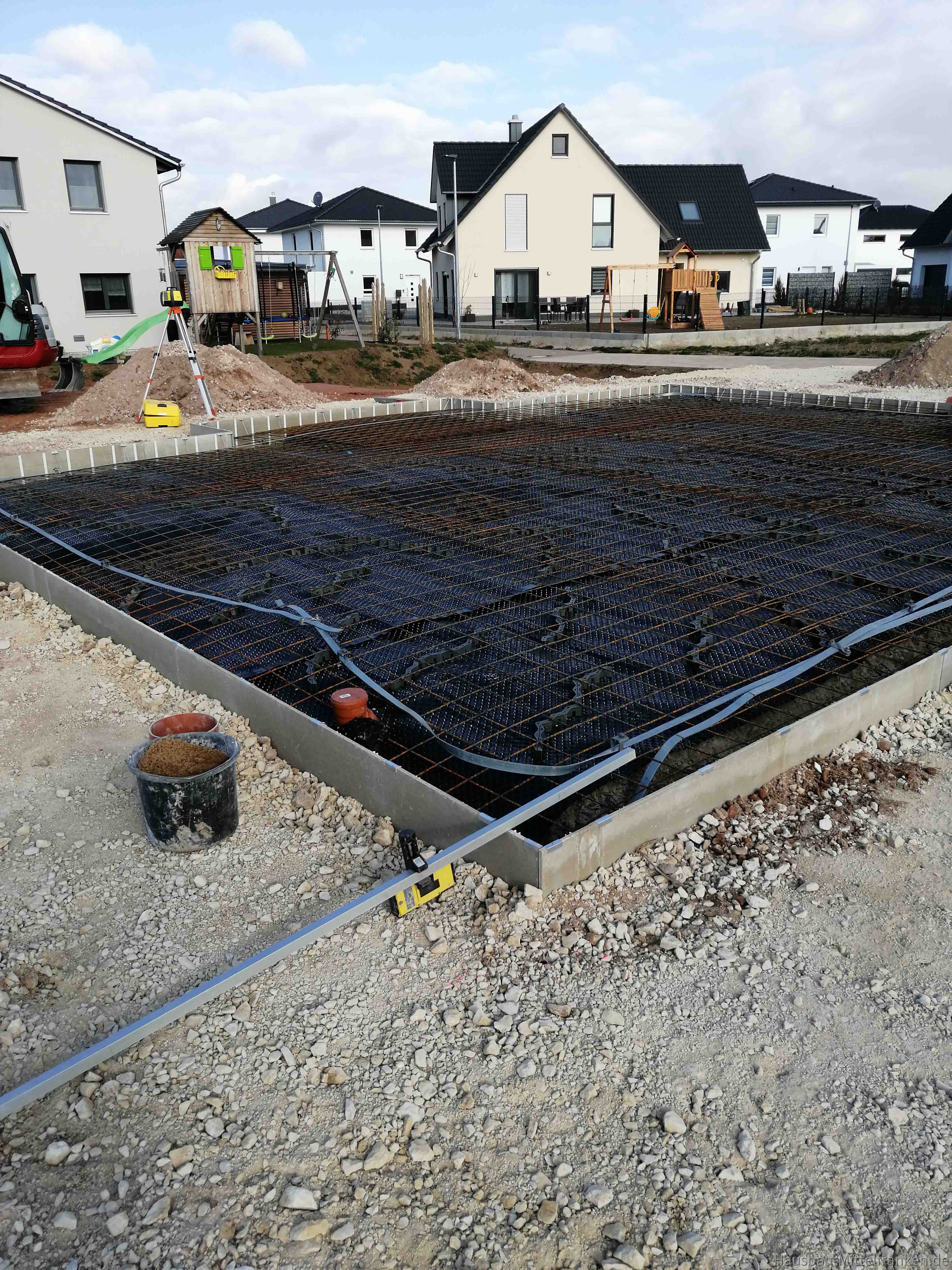 Fundament Küchenseite - Hausbau-Mittelfranken unser Hausbau mit Scan Haus